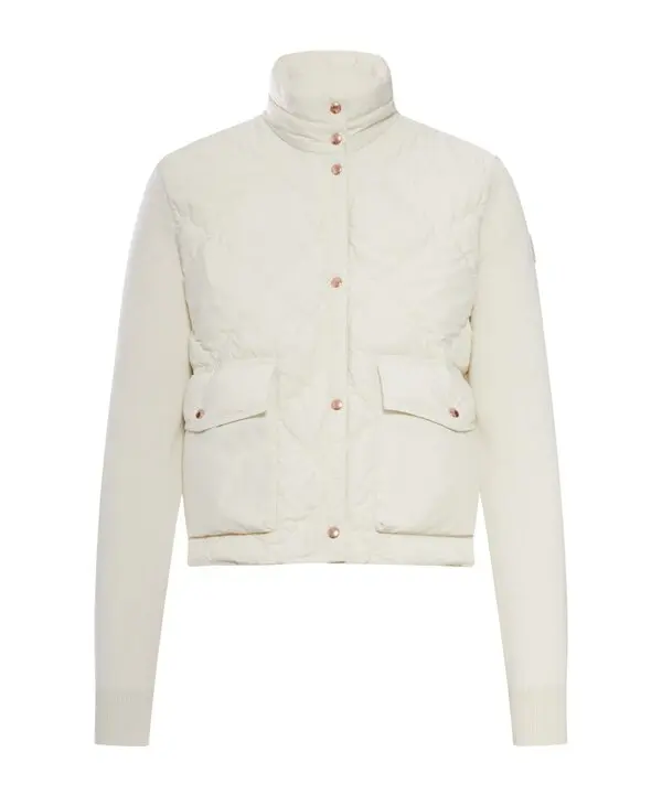 Moncler Quilted Knitted Jacket