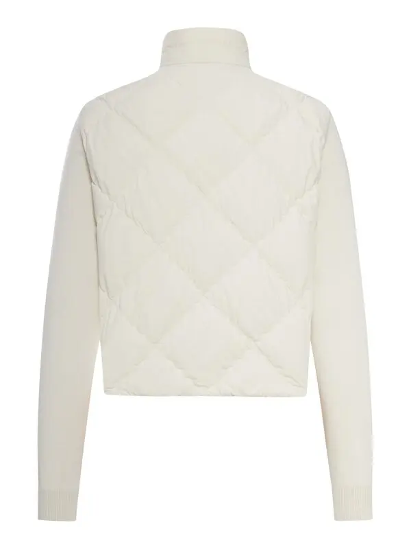 Moncler Quilted Knitted Jacket