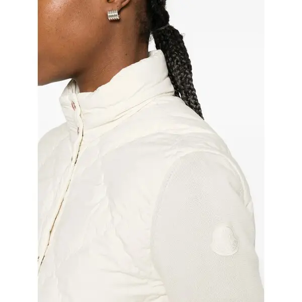 Moncler Quilted Knitted Jacket