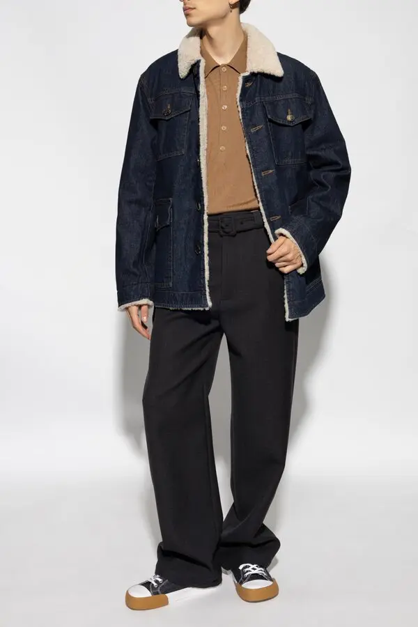 Dries Van Noten Long-sleeved Knitted Polo Shirt
