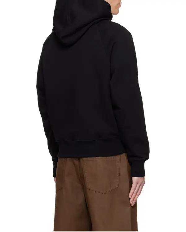Ami Logo Detailed Drawstring Hoodie