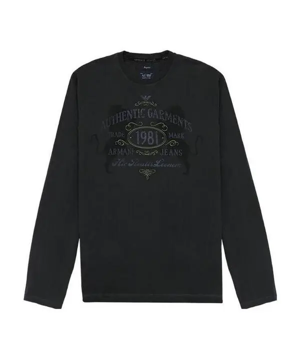 Emporio Armani Printed Long-sleeved T-shirt