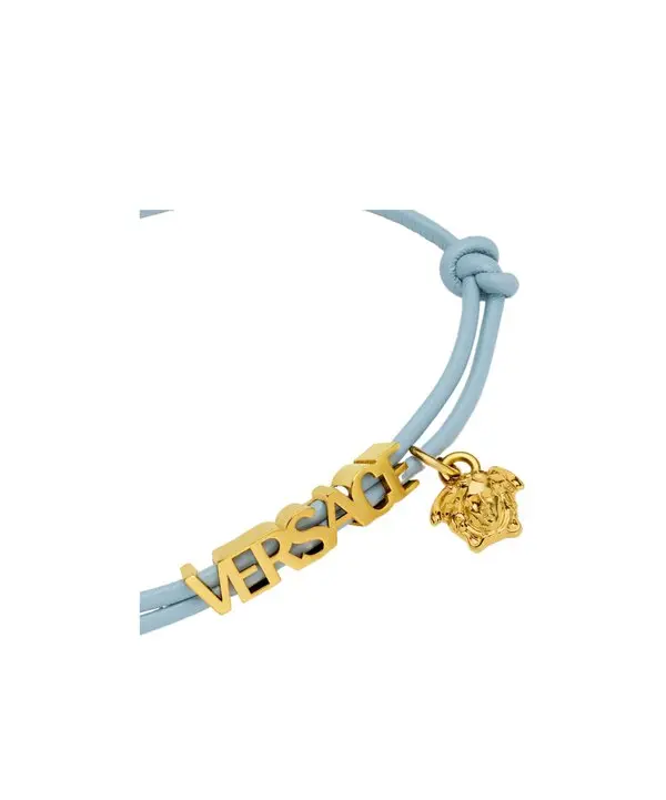 Versace Logo Lettering Charm Bracelet
