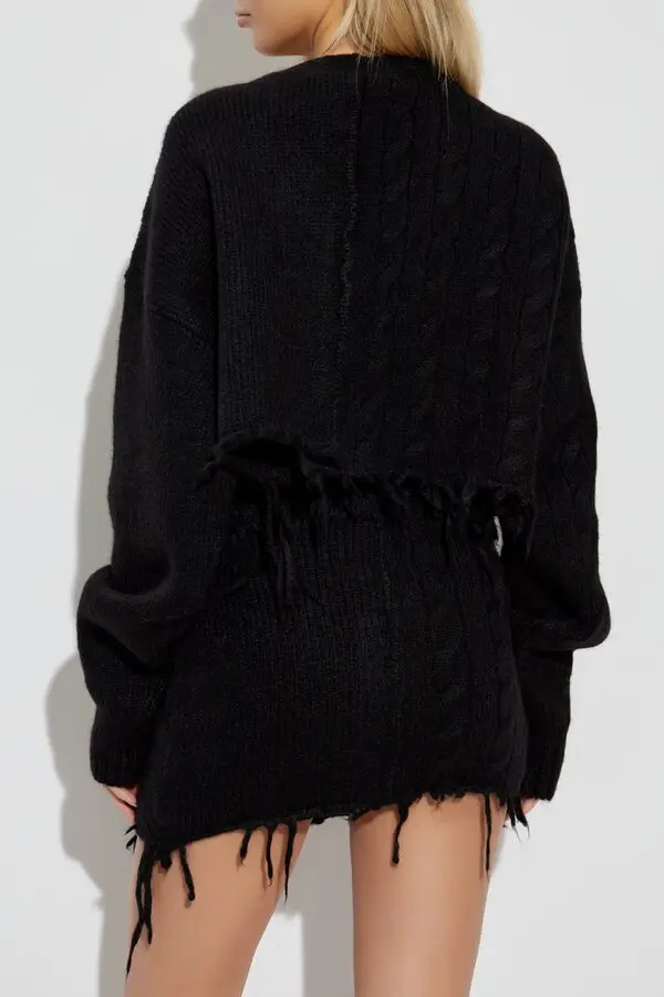 Vetements Distressed Button-up Cardigan