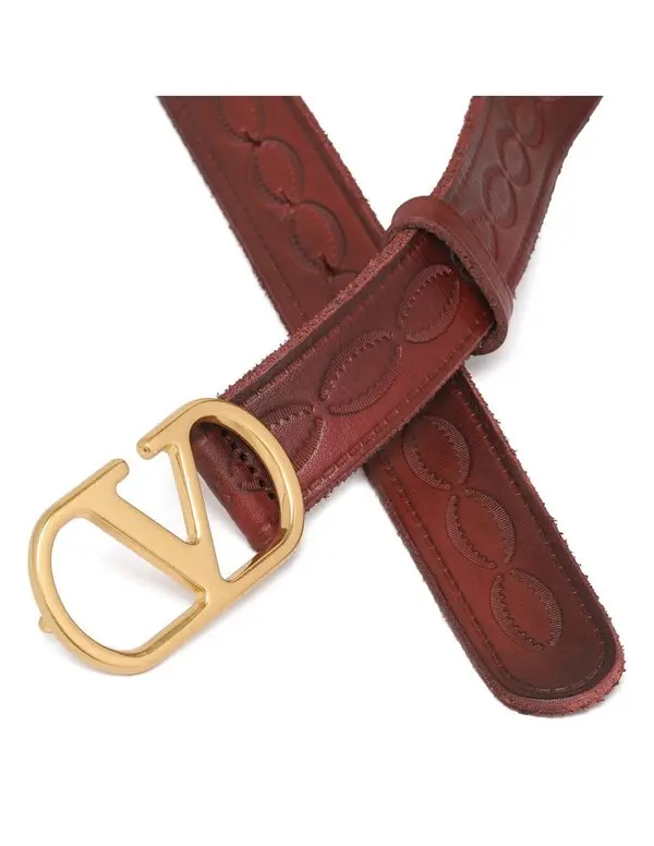 Valentino Garavani Vlogo Belt - Red