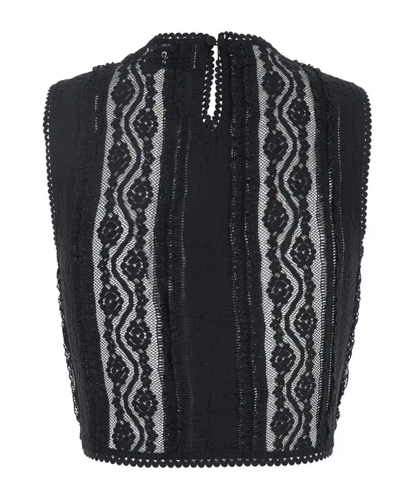 Charo Ruiz Ibiza Sleeveless Lace Blouse