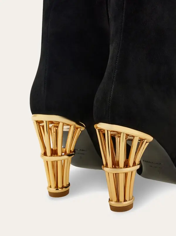 FERRAGAMO Cage Heel Boots