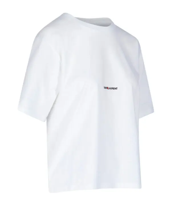 Saint Laurent Logo Print Crewneck T-shirt