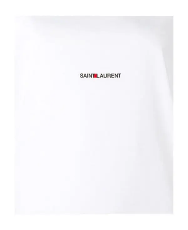 Saint Laurent Logo Print Crewneck T-shirt
