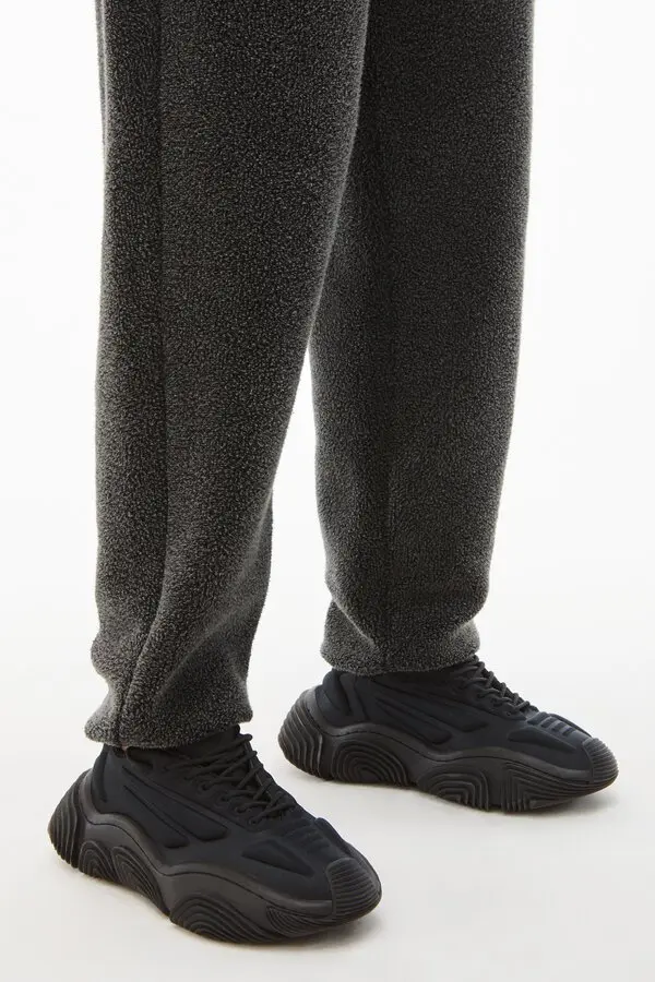 Alexander Wang Logo-embroidered Fleece Track Pants