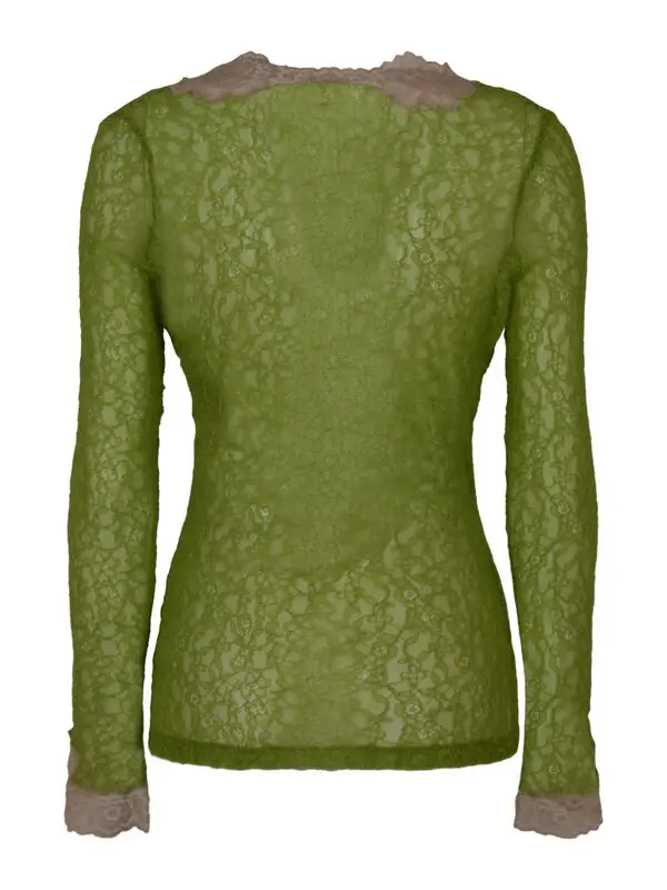 Valentino Garavani Lace Detailed V-neck Cardigan