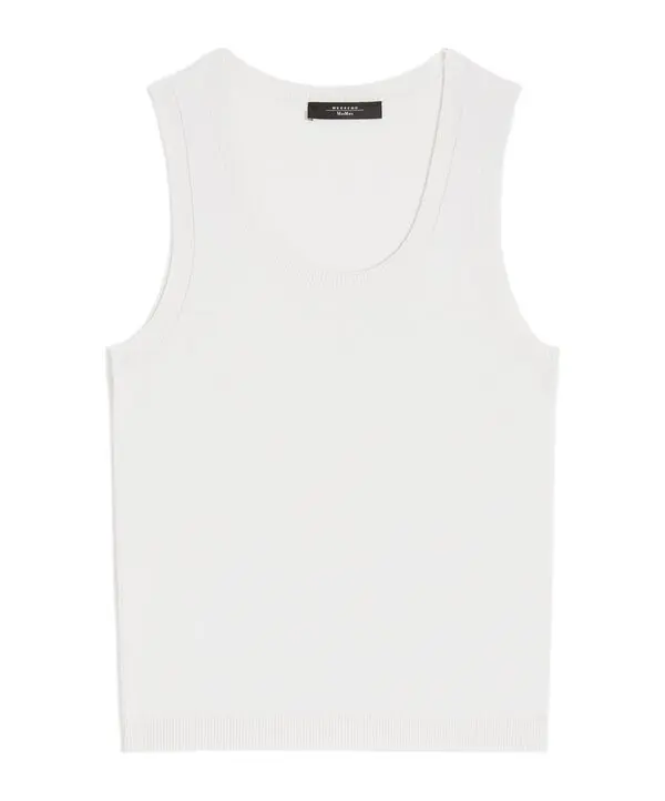 Max Mara Sleeveless Stretch Viscose Top