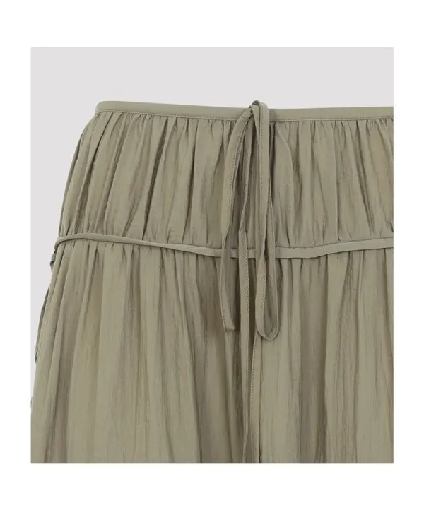 Co Bubble-hem Maxi Skirt - Gray