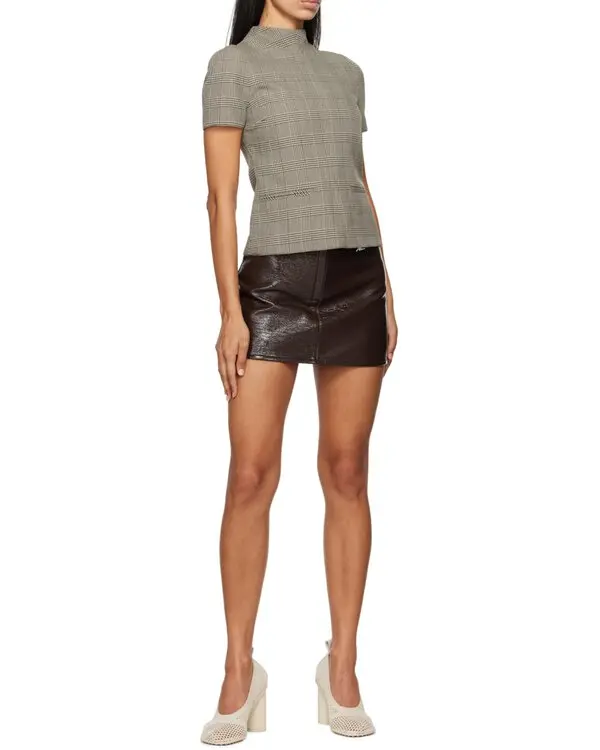 COURREGES Courrèges Vinyl Mini Skirt - Black