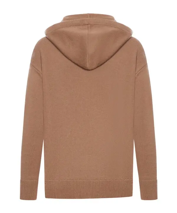 Max Mara Logo Embellished Knitted Hoodie