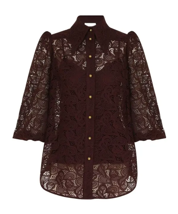 Zimmermann Illustration Lace Blouse