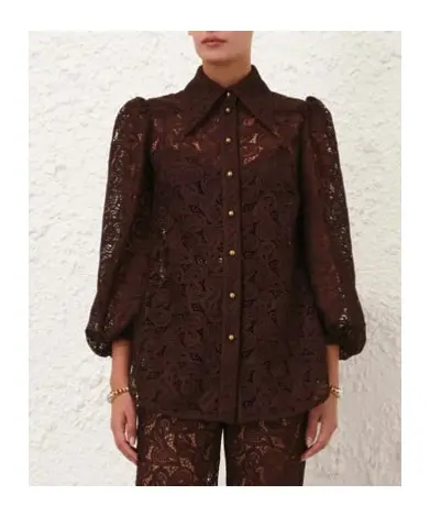 Zimmermann Illustration Lace Blouse