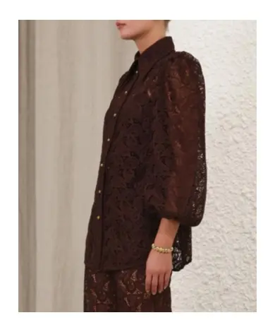 Zimmermann Illustration Lace Blouse