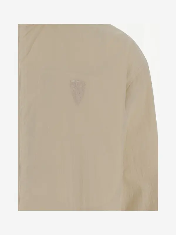 Burberry Embroidered Logo Hooded Zip-up Coat