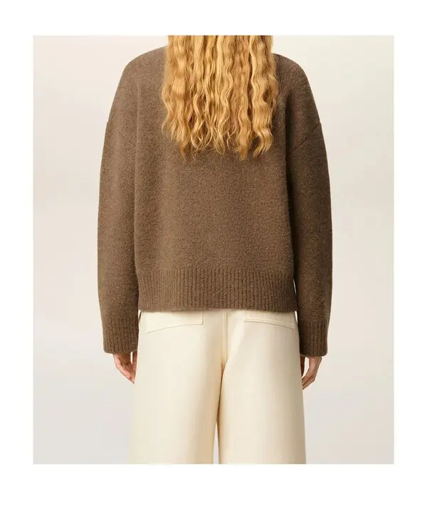 AMI Paris Logo Detailed Knitted Cardigan