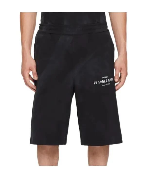 44 LABEL GROUP Logo-print Faded Effect Drawstring Shorts