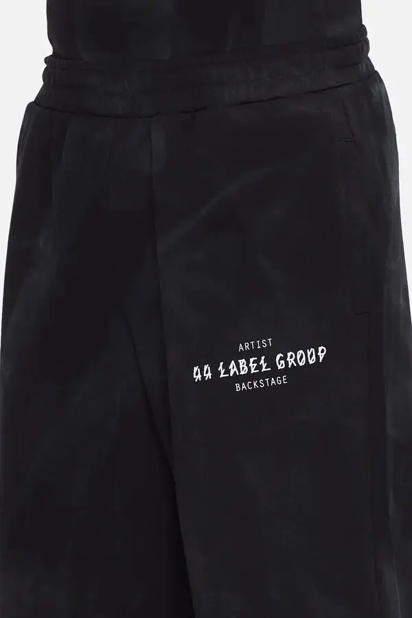 44 LABEL GROUP Logo-print Faded Effect Drawstring Shorts