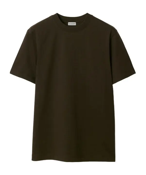 Burberry Cotton Short-sleeved T-shirt - Comfortable Brown