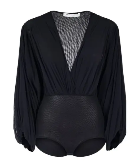 Philosophy Di Lorenzo Serafini Stretch Tulle Bodysuit