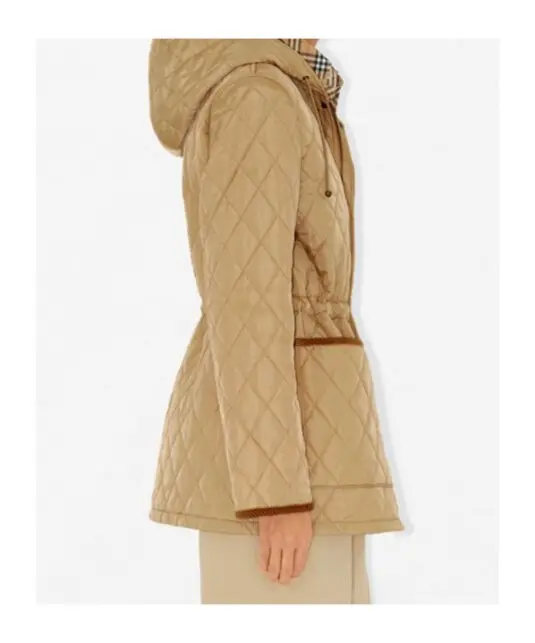 Burberry Devon Quilted Drawstring Hooded Parka