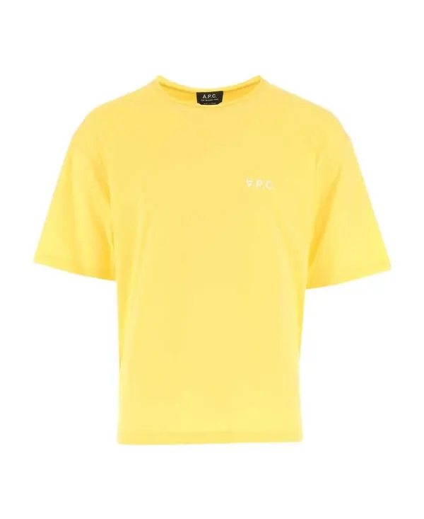 A.p.c. Logo-printed Crewneck T-shirt - Yellow
