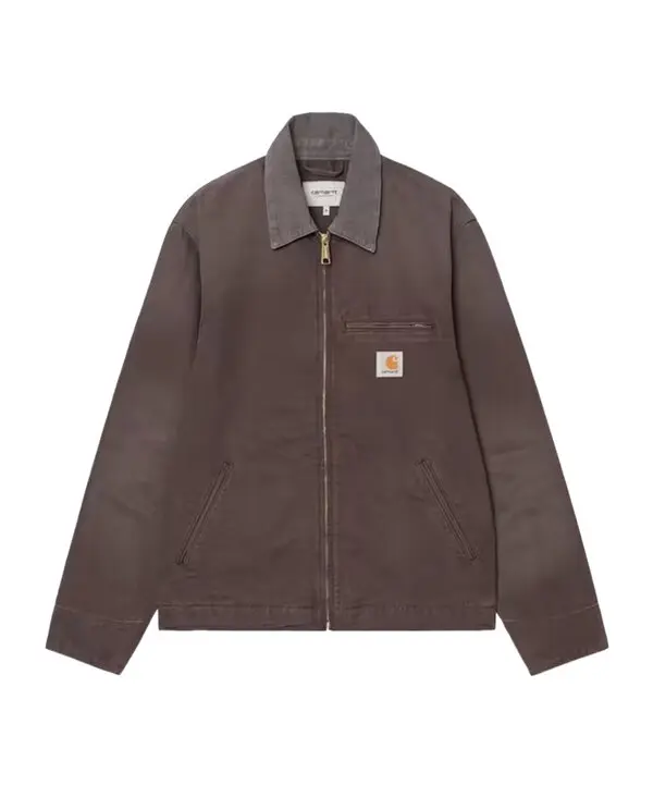 Carhartt Work In Progress Detroit Canvas Zip Jacket - Shale / Shale