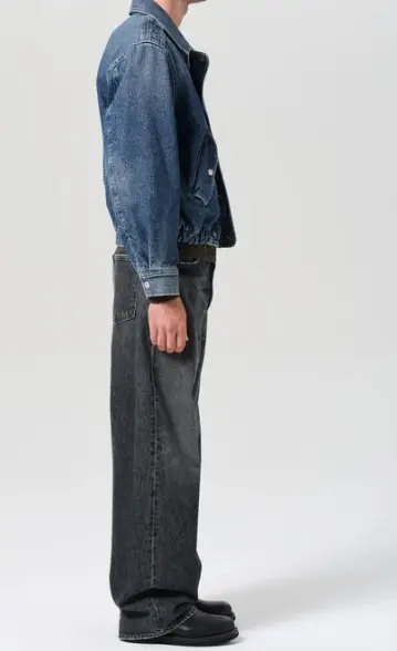 AGOLDE Afton Straight Leg Jeans - Black