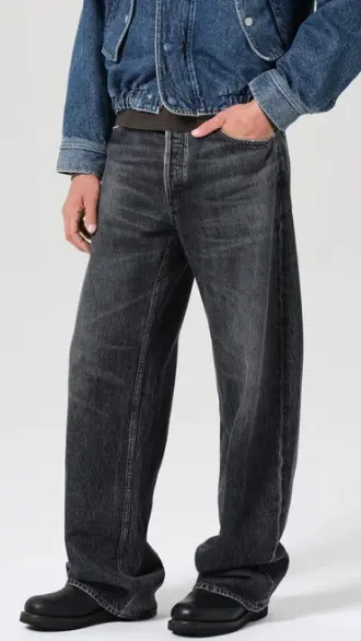 AGOLDE Afton Straight Leg Jeans - Black
