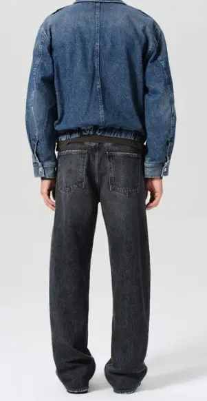 AGOLDE Afton Straight Leg Jeans - Black
