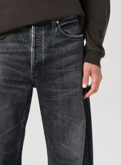 AGOLDE Afton Straight Leg Jeans - Black