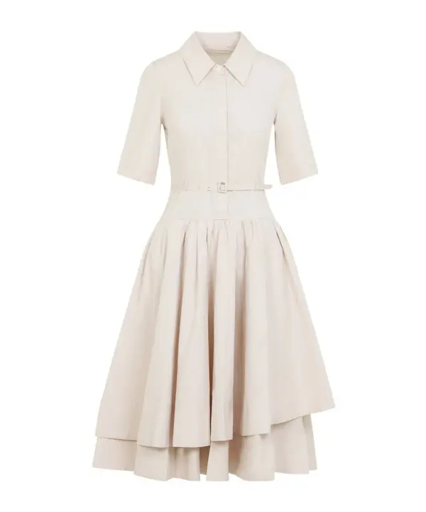 Co Belted Layered-skirt Mini Dress - No