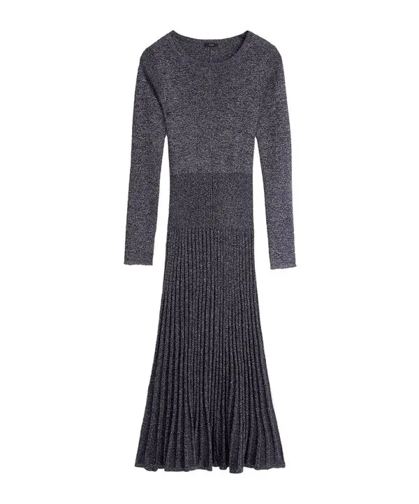 JOSEPH Long Sleeve Knit Dress - Black