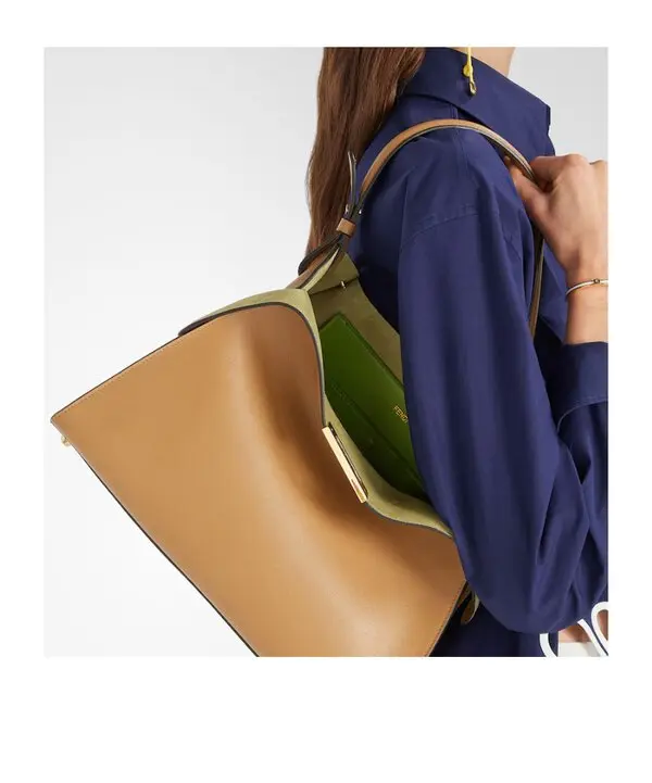 Fendi Way Medium Tote Bag - Light Brown