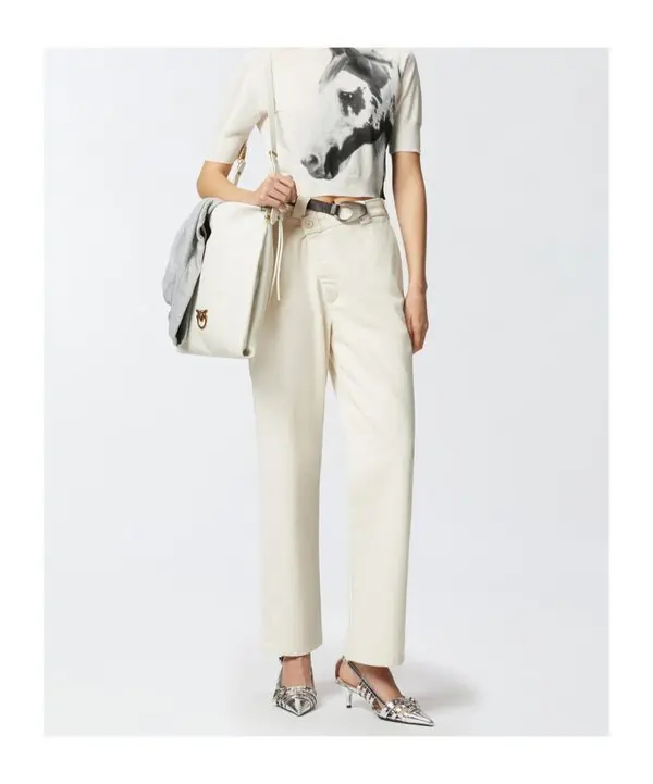 Pinko X Patrick Mcdowell Crossover Belted Trousers