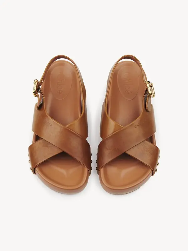 Chloé Mae Buckle Detailed Flat Sandals