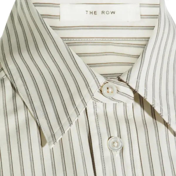THE ROW Striped Button-up Shirt - White