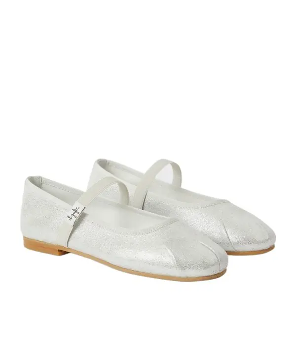IL GUFO Ballet Flats With Elastic Strap And Logo Tag