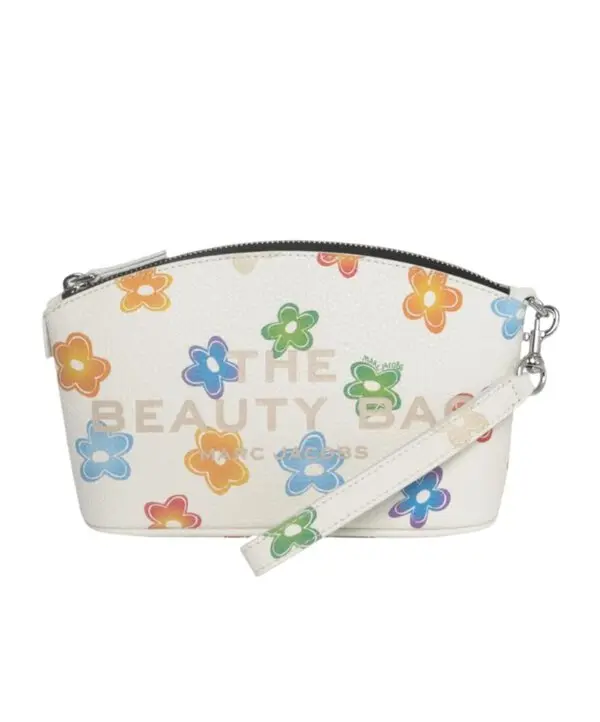 Marc Jacobs Floral Print Toiletry Bag - White