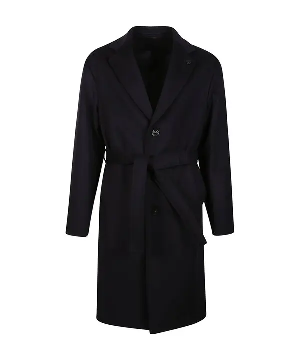 LARDINI Single Breasted Belted Coat