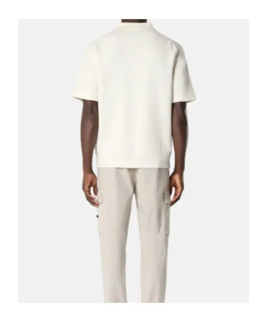 Stone Island Loose-fit Short-sleeve Polo Shirt - Ivory