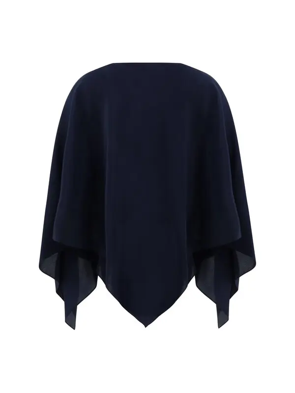 GIANLUCA CAPANNOLO Cape Design Satin Blouse