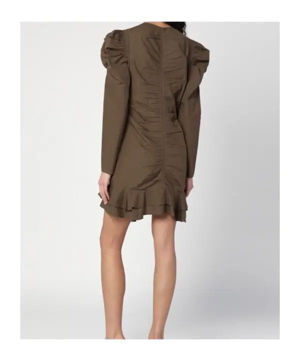 Isabel Marant Étoile Mini Dress With Puff Sleeves And Ruffled Hem