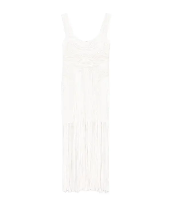 Simkhai Fringed Midi Skirt