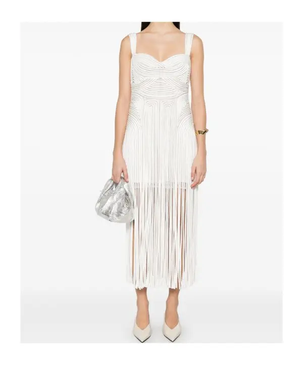 Simkhai Fringed Midi Skirt