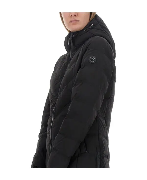 Michael Kors Chevron Quilted Hooded Jacket